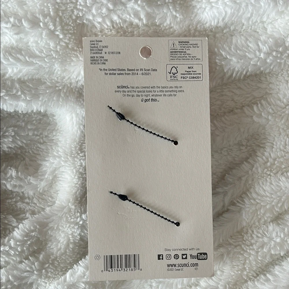 scunci | Accessories | Scunci 2pack Claw Clips Tortoise Shell Black ...